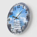 Religious Bible Quote Verse Personalizable Clock | Zazzle
