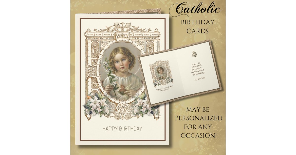 Religious Birthday Sacred Heart of Jesus Card | Zazzle