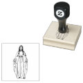 Religious Blessed Virgin Mary Catholic Rubber Stamp | Zazzle