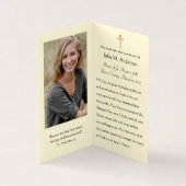 Religious Catholic Funeral Memorial Holy Cards | Zazzle