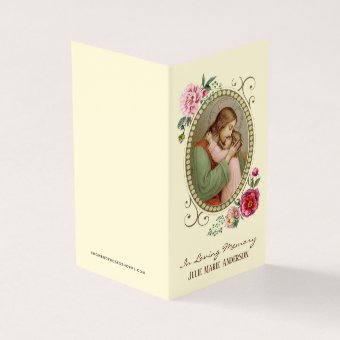 Religious Catholic Funeral Memorial Holy Cards | Zazzle