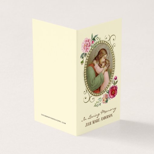 Religious Catholic Funeral Memorial Holy Cards | Zazzle