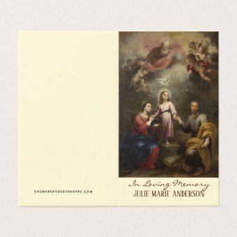 Religious Catholic Funeral Memorial Holy Cards | Zazzle