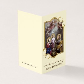 Religious Catholic Funeral Memorial Holy Cards | Zazzle