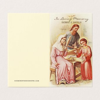 Religious Catholic Funeral Memorial Holy Cards | Zazzle