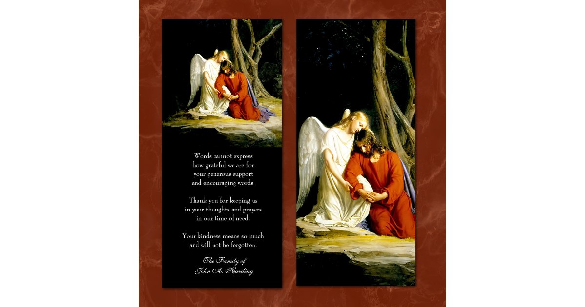 Religious Catholic Funeral Sympathy Jesus Card | Zazzle