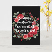 Religious Catholic Graduation Quote Red Roses Card | Zazzle