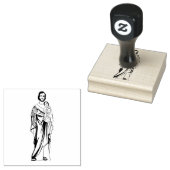 Religious Catholic Saint Joseph and Child Jesus Rubber Stamp | Zazzle