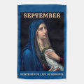 Religious Catholic September Blessed Virgin Mary Garden Flag | Zazzle