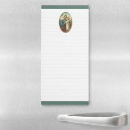 Religious Catholic St. Joseph Jesus Lined Magnetic Notepad | Zazzle
