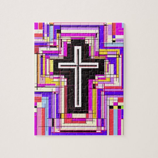 religious christian cross jigsaw puzzle | Zazzle.com