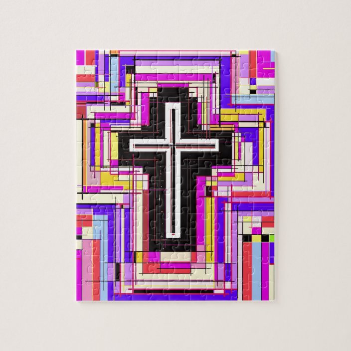 religious christian cross jigsaw puzzle | Zazzle.com