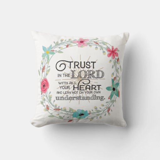 Religious Christian Quotes Bible Scripture Love Throw Pillow | Zazzle
