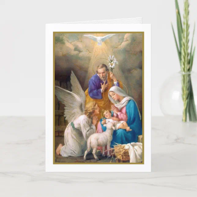 Religious Christmas Cards | A Holy Scene | Zazzle