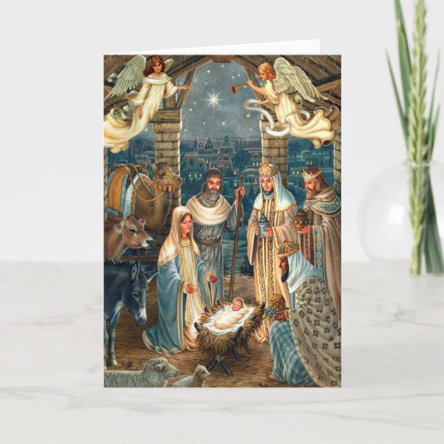 Religious Christmas Cards | Nativity 1 | Zazzle