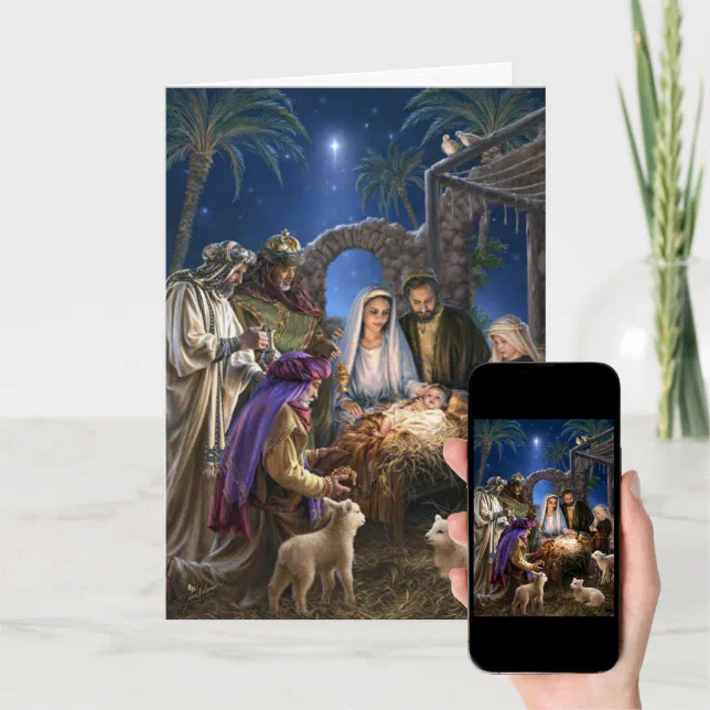 Religious Christmas Cards | Nativity 4 | Zazzle