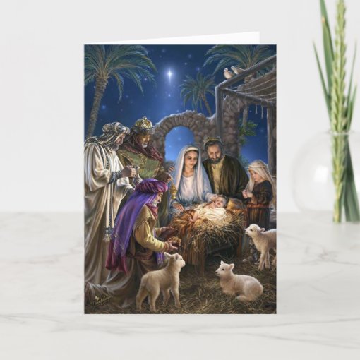 Religious Christmas Cards | Nativity 4 | Zazzle