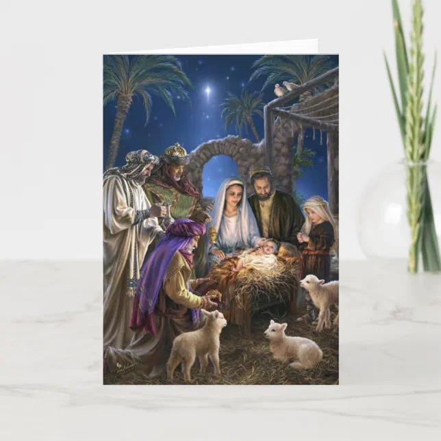 Religious Christmas Cards | Nativity 4 | Zazzle