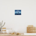 Religious Christmas Nativity Scene Blue Christian Poster | Zazzle