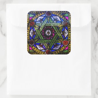 Religious Church Stained Glass Window Sticker | Zazzle