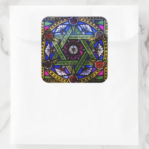 Religious Church Stained Glass Window Sticker | Zazzle