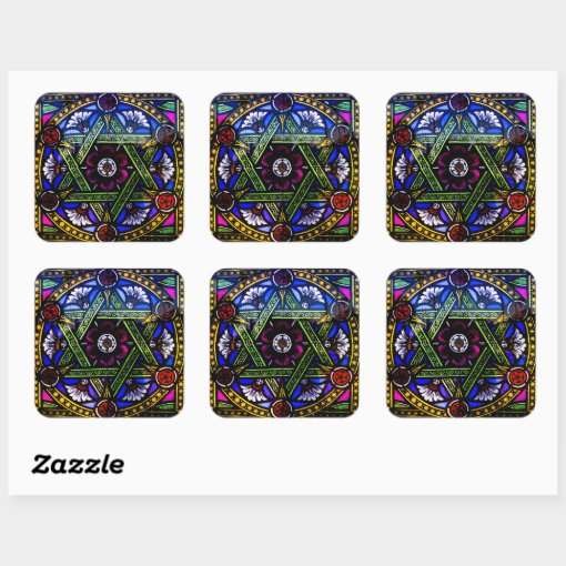 Religious Church Stained Glass Window Sticker | Zazzle
