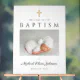Religious Cross Photo Boy Baptism Welcome Acrylic Sign | Zazzle