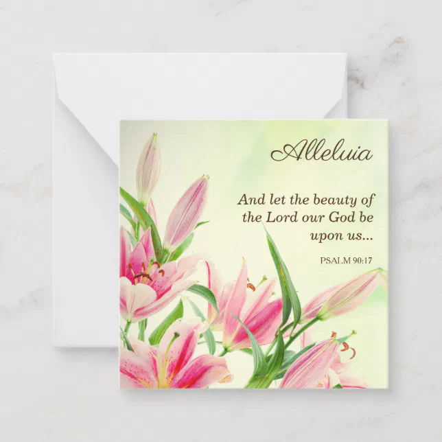 Religious Easter Cards - Sentiments Alleluia | Zazzle