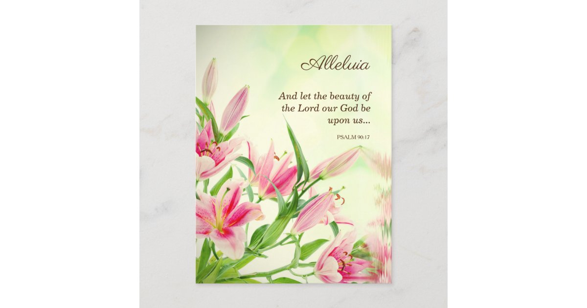 Religious Easter Cards - Sentiments Alleluia | Zazzle