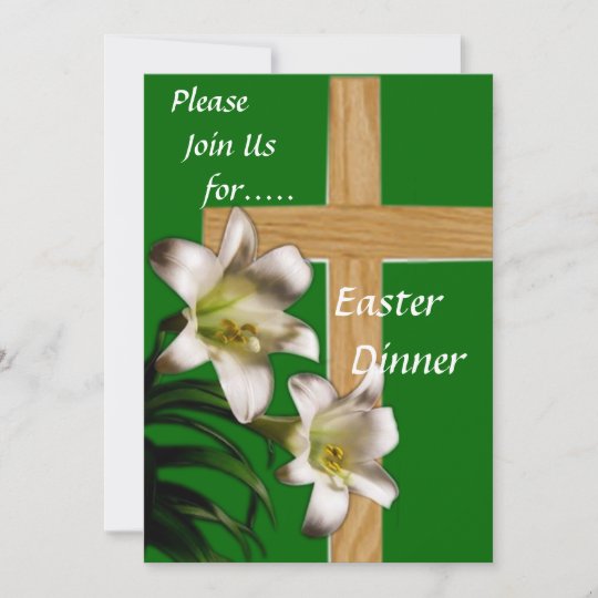 Religious Easter Dinner Invitation | Zazzle.com