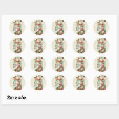 Religious Easter Resurrection Jesus Floral Classic Round Sticker | Zazzle