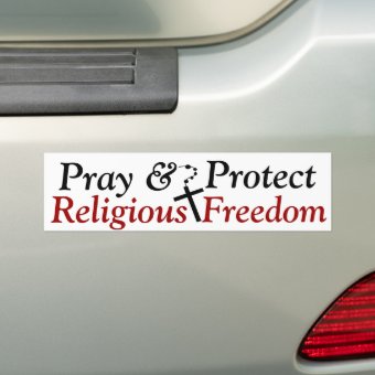 Religious Freedom Bumper Sticker | Zazzle