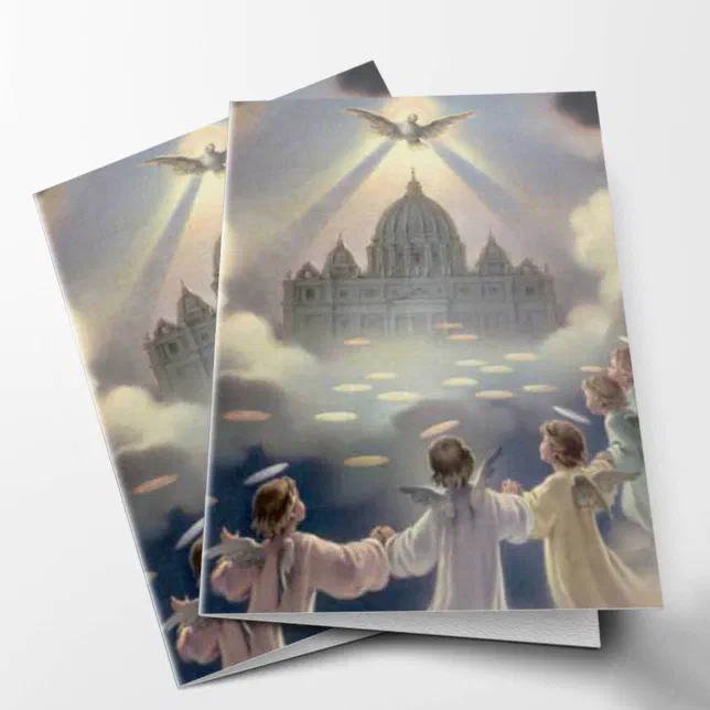 Religious Holy Spirit Funeral Thank You Card | Zazzle