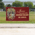 Religious June Sacred Heart of Jesus Banner | Zazzle