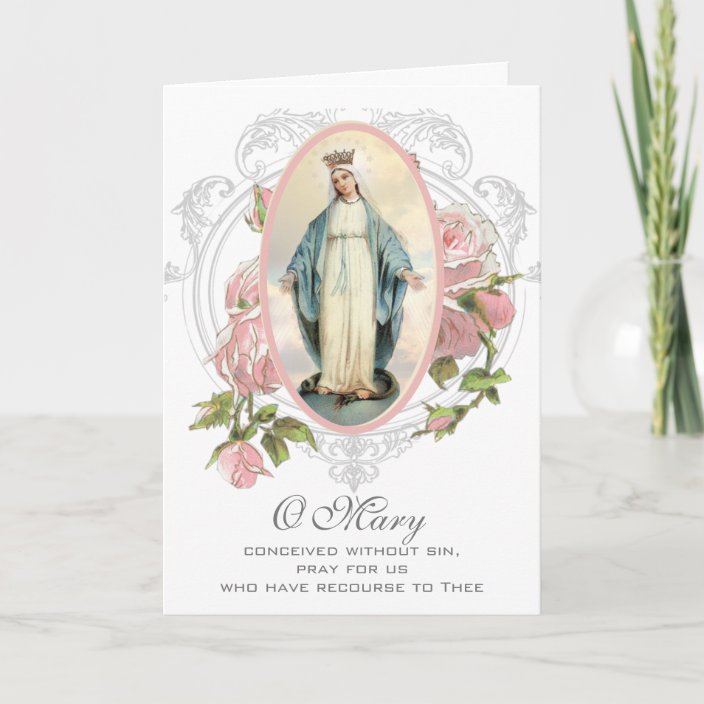 Religious | Mother's Day | Blessed Virgin Mary Card | Zazzle.com