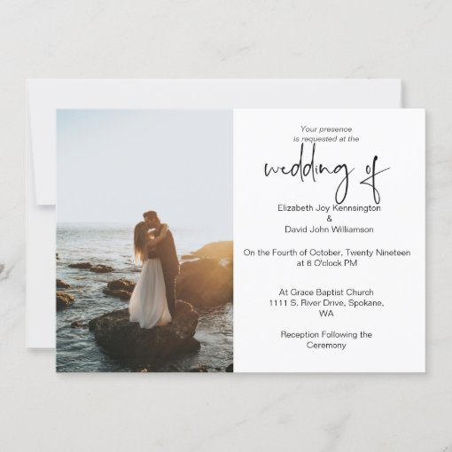 Religious Photo Wedding Invitation | Zazzle