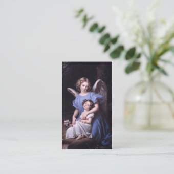 Religious Prayer to Your Guardian Angel Holy Card | Zazzle