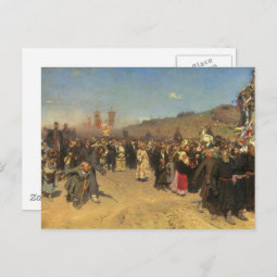 Religious Procession in Kursk Province Postcard | Zazzle