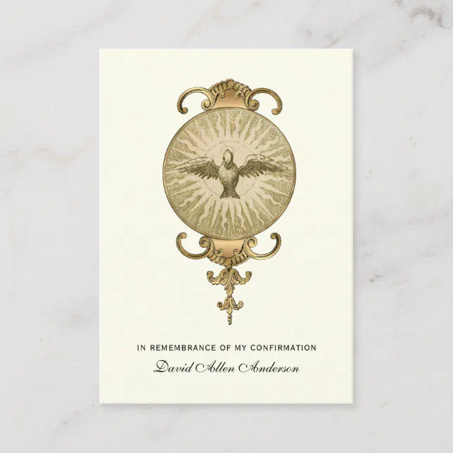 Religious Sacrament Confirmation Holy Card -- | Zazzle