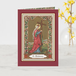 Religious St. Helen Helena Prayer Vintage Card | Zazzle
