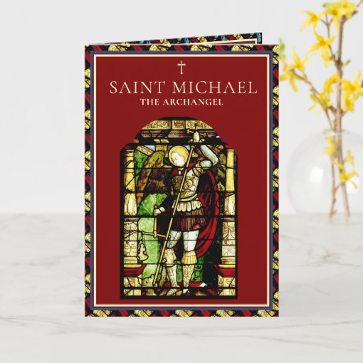 Religious St. Michael Archangel Prayer Catholic Card | Zazzle