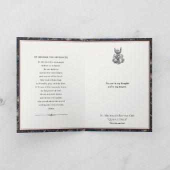 Religious St. Michael Archangel Prayer Catholic Card | Zazzle