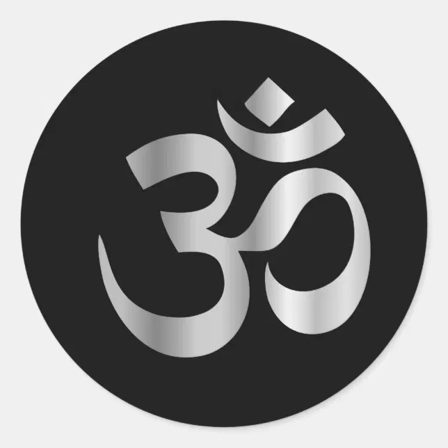 Religious Symbol of Hinduism- Pranava Classic Round Sticker | Zazzle