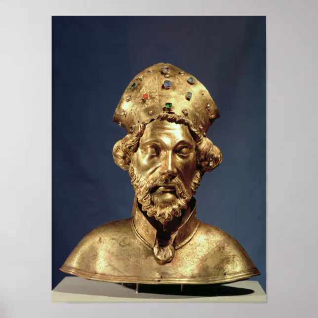 Reliquary bust of St. John Cassian Poster | Zazzle