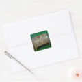 Reliquary chest of St. Calminius, Limoges Square Sticker | Zazzle