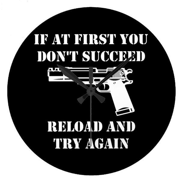 Gun Wall Clocks | Zazzle