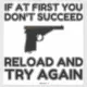 Reload Gun Sticker | Zazzle