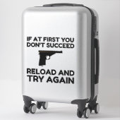 Reload Gun Sticker | Zazzle