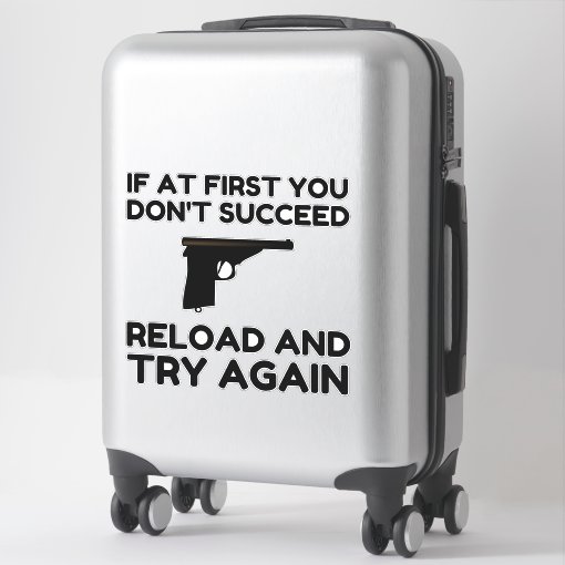 Reload Gun Sticker | Zazzle