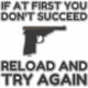 Reload Gun Sticker | Zazzle